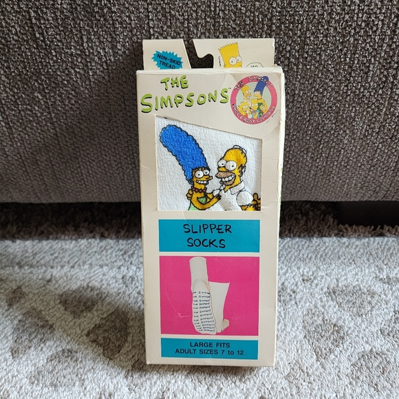 Simpsons | Underwear & Socks | Vintage 9s The Simpsons Slipper Socks ...